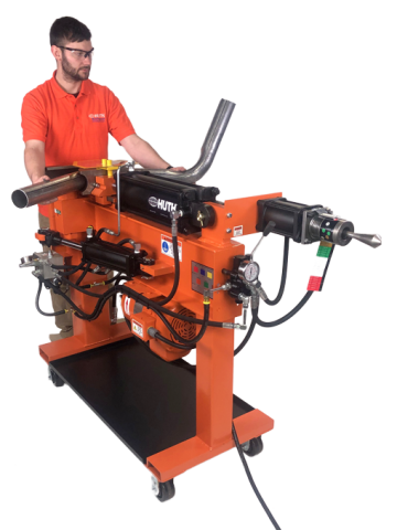 Huth 220V Single Phase 5HP 1605 Manual Knee Control Pipe Bender with ...