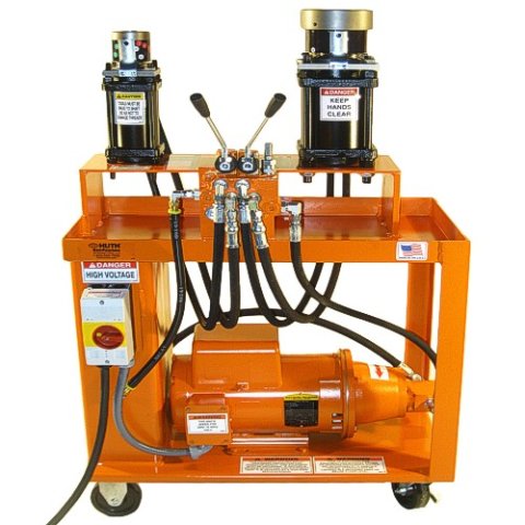 Huth 220V Three Phase 5HP Portable Vertical Dual Head Broad Range Tube ...