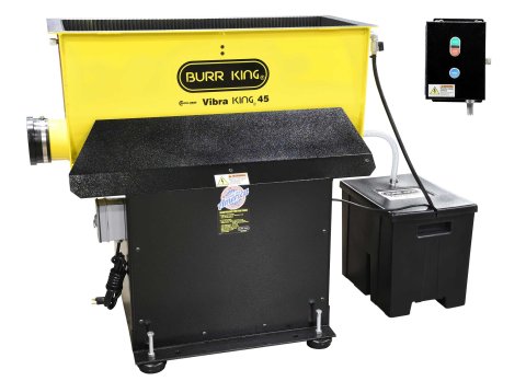 Burr King Model 45 Vibra King 220V Three Phase 4.5 Cubic Foot Vibratory ...