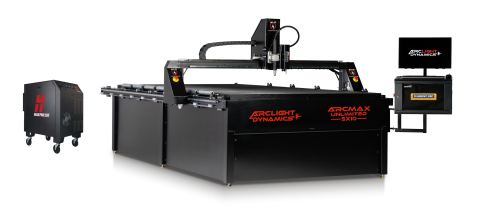 Arclight Arc Max Unlimited 5x10 CNC Plasma Table With 3” Thick Mild ...
