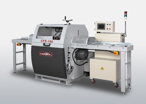 Cantek 10HP 460V Semi-Optimizing Automatic Defect Cut-Off Saw CFS100