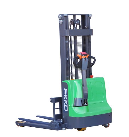 EKKO 45" Fork Lithium Electric Straddle Stacker with 98" Lift and 2640 ...