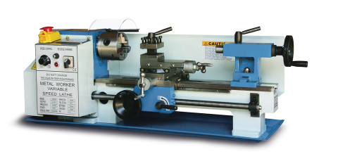 Baileigh Industrial 0.75HP 110V 14" Variable Speed Bench Top Lathe PL ...